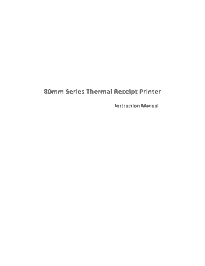 Fillable Online 80mm Series Thermal Receipt Printer Fax Email Print ...