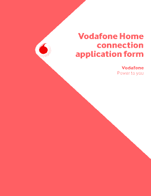 Fillable Online Vodafone Home connection application form Fax Email ...
