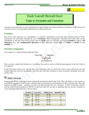 Fillable Online Level 2 MS Excel Fax Email Print - pdfFiller