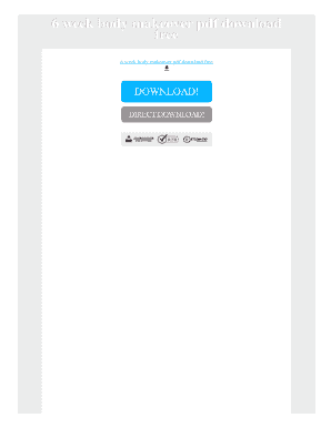 6 Week Body Makeover Quiz Pdf - Fill Online, Printable, Fillable, Blank ...