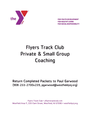 Fillable Online Flyers Track Club Fax Email Print - pdfFiller