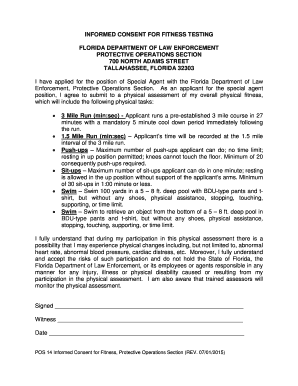 Fillable Online INFORMED CONSENT FOR FITNESS TESTING Fax Email Print ...