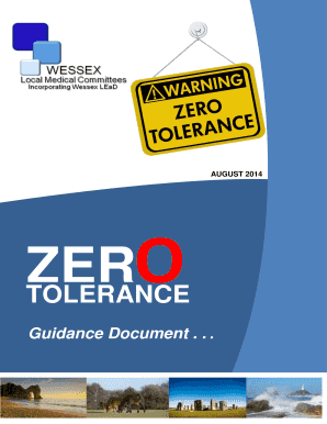 Fillable Online ZERO TOLERANCE Guidance Document Fax Email Print ...