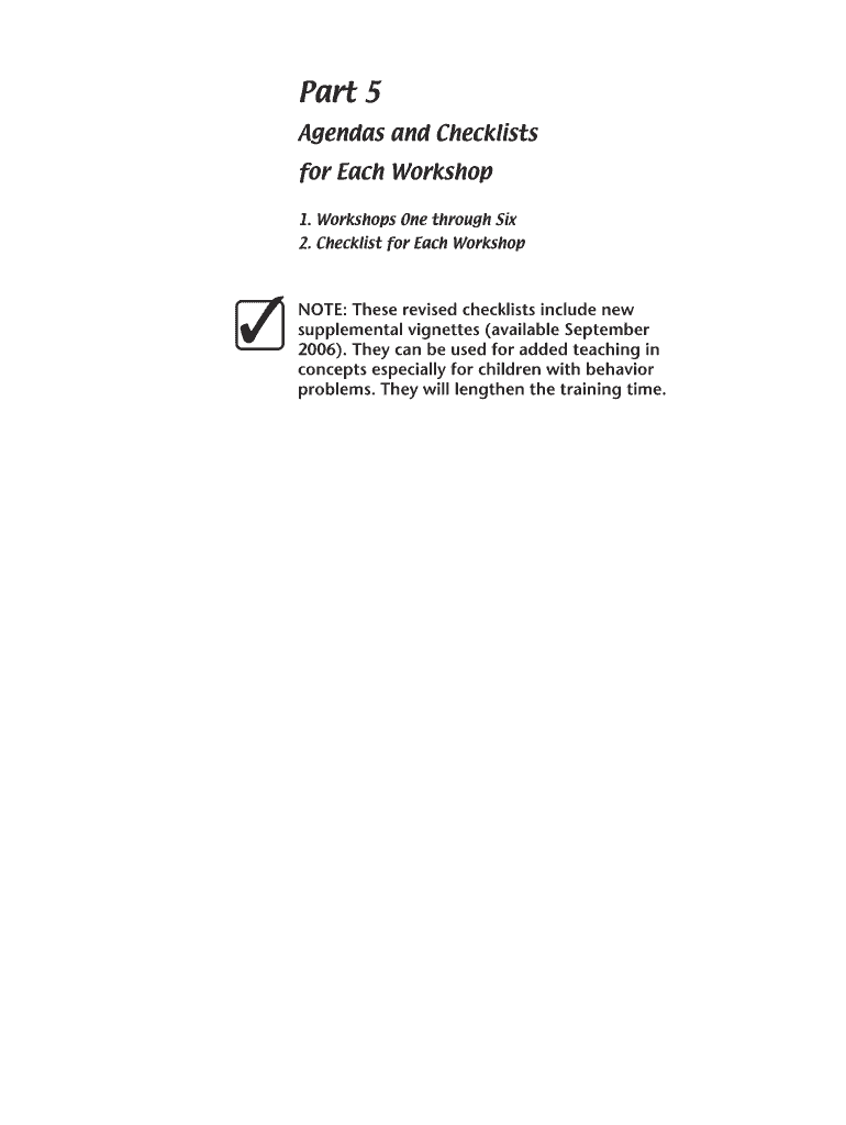 Fillable Online Agendas and Checklists Fax Email Print - pdfFiller