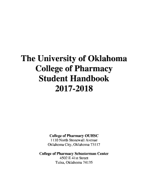 Fillable Online College of Pharmacy OUHSC Fax Email Print - pdfFiller