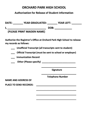 Fillable Online DATE: YEAR GRADUATED: YEAR LEFT: Fax Email Print ...