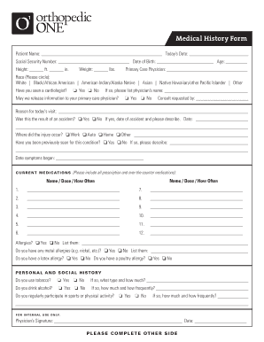 Fillable Online Social Security Number: Date of Birth: Age: Fax Email Print - pdfFiller