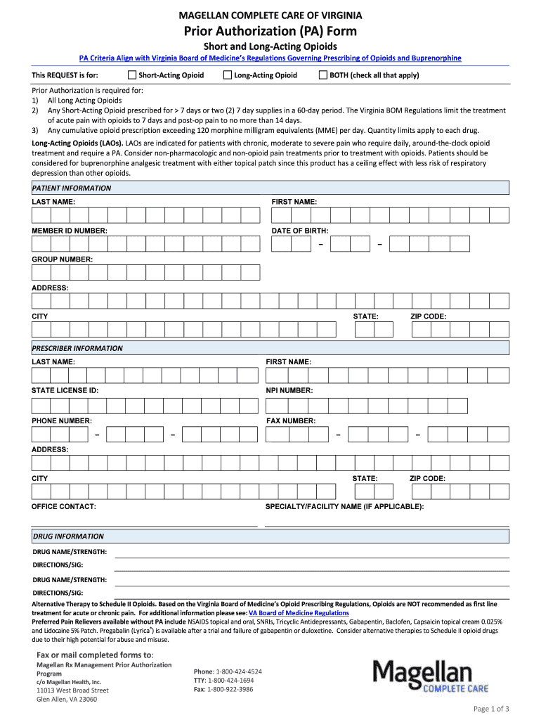 Fillable Online Prior Authorization (PA) Form Fax Email Print - pdfFiller