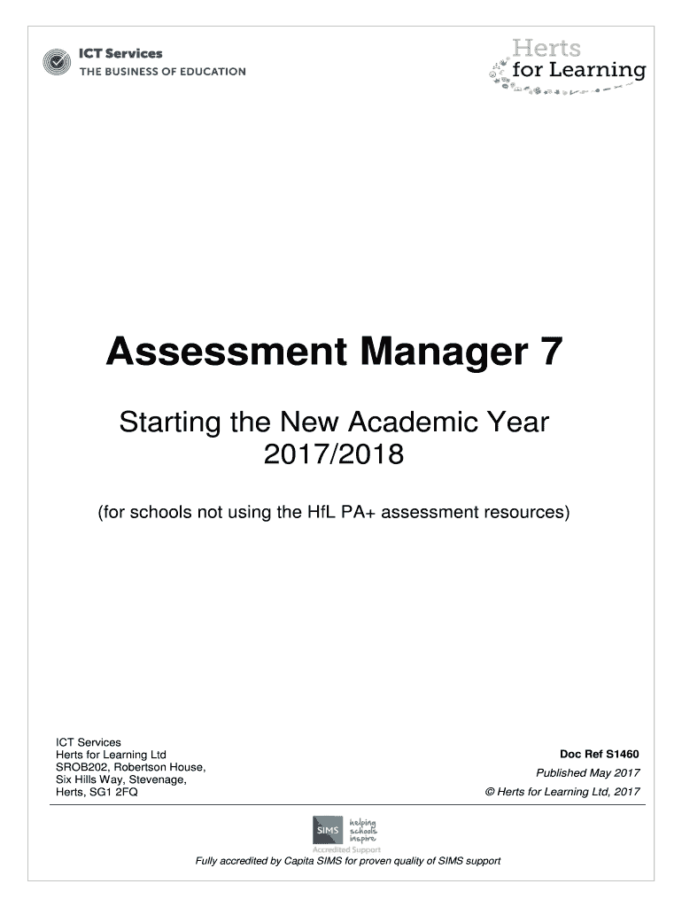 Fillable Online Assessment Manager 7 Fax Email Print - pdfFiller