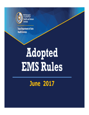 Fillable Online EMS Rules Fax Email Print - pdfFiller