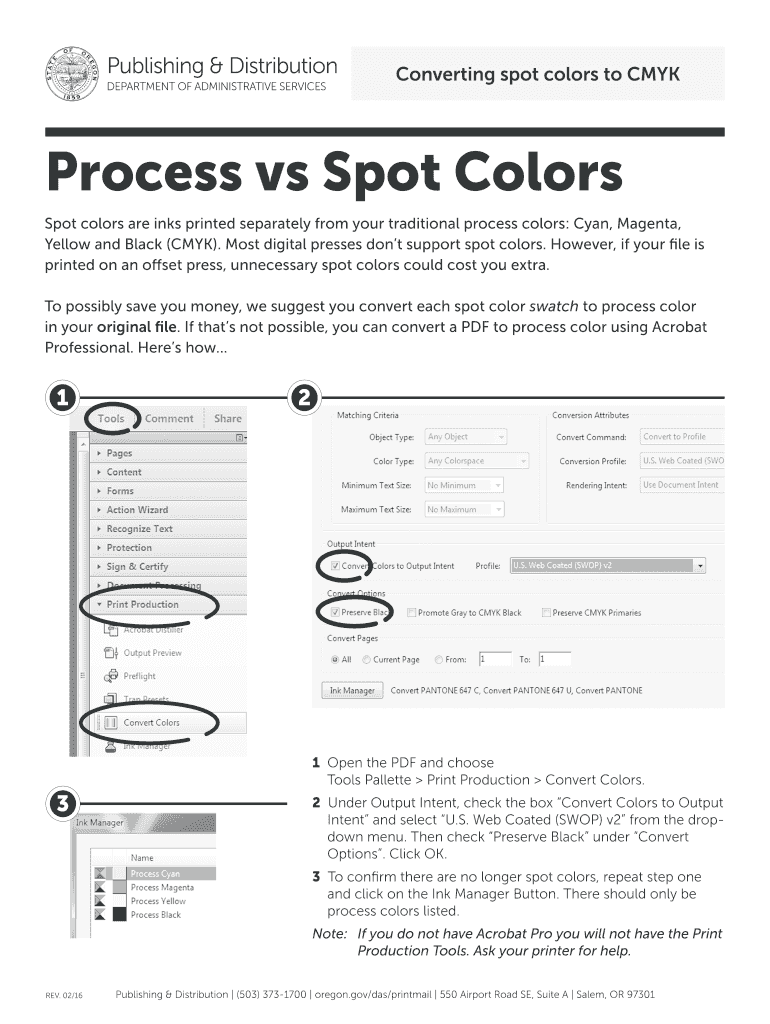 Fillable Online Converting spot colors to CMYK Fax Email Print - pdfFiller
