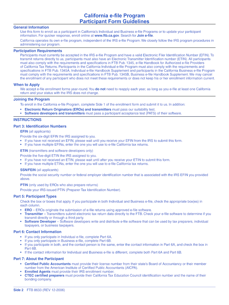 Fillable Online California e-file Program Fax Email Print - pdfFiller