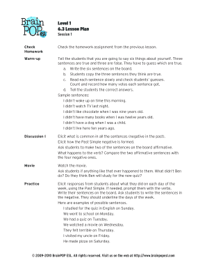Fillable Online 3 Lesson Plan Fax Email Print - pdfFiller