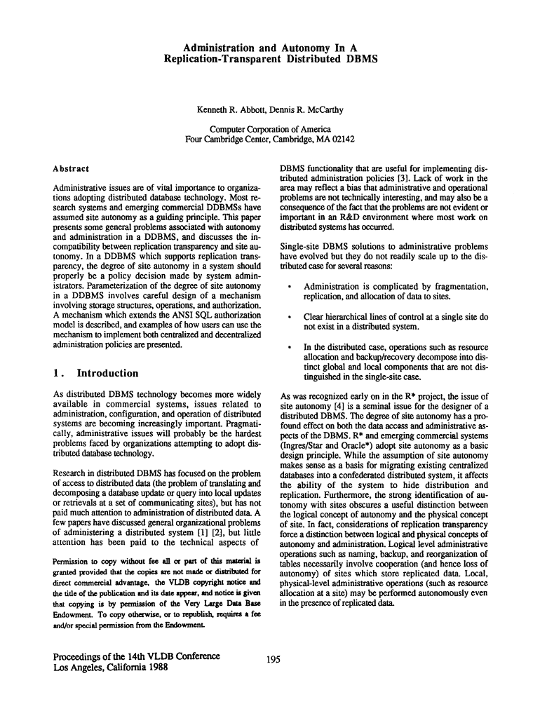 Fillable Online Administration and Autonomy In A Fax Email Print ...