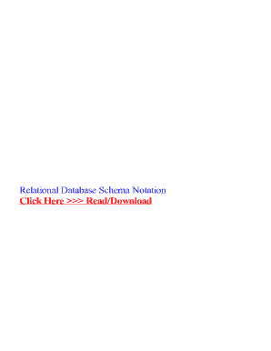 Fillable Online Relational Database Schema Notation Fax Email Print ...