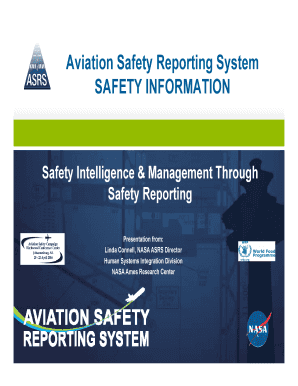 Fillable Online Aviation Safety Reporting System Fax Email Print ...