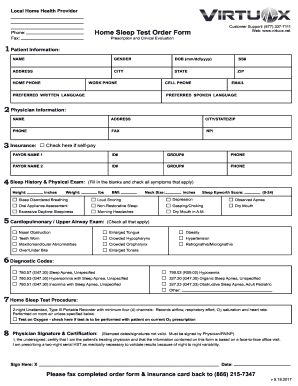 Fillable Online What is a Home Sleep Test Fax Email Print - pdfFiller