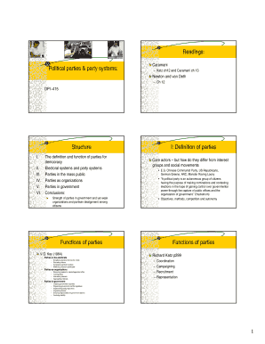 Fillable Online Political parties & party systems: Fax Email Print - pdfFiller