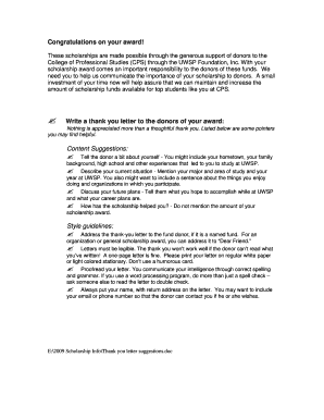 Fillable Online Congratulations on your award Fax Email Print - pdfFiller