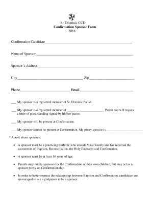 Fillable Online Confirmation Candidate Fax Email Print - pdfFiller