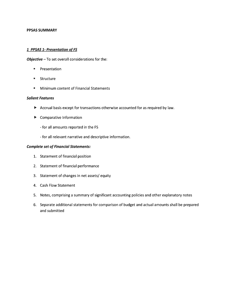 Fillable Online PPSAS SUMMARY Fax Email Print - pdfFiller