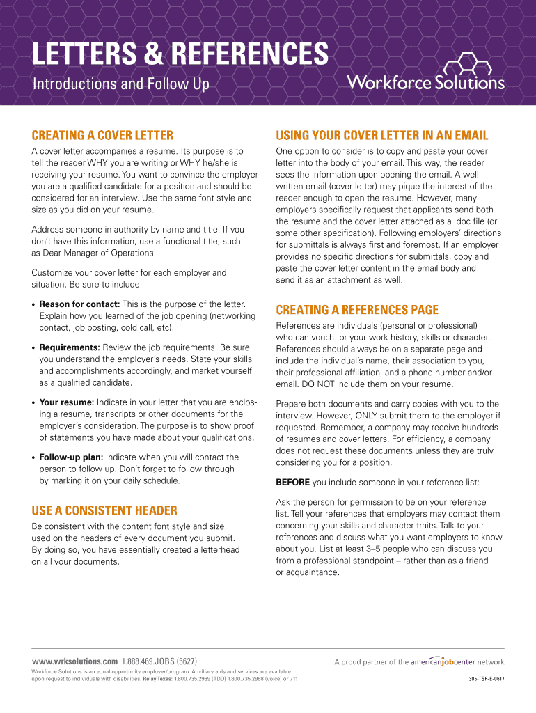 Fillable Online LETTERS & REFERENCES Fax Email Print - pdfFiller