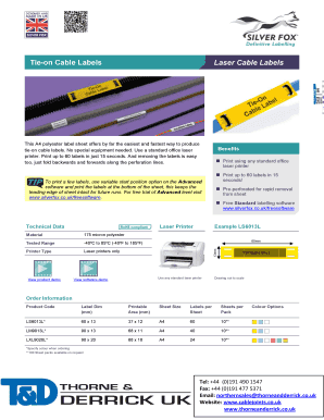 Fillable Online Tie-on Cable Labels Fax Email Print - pdfFiller