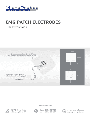 Fillable Online EMG PATCH ELECTRODES Fax Email Print - pdfFiller