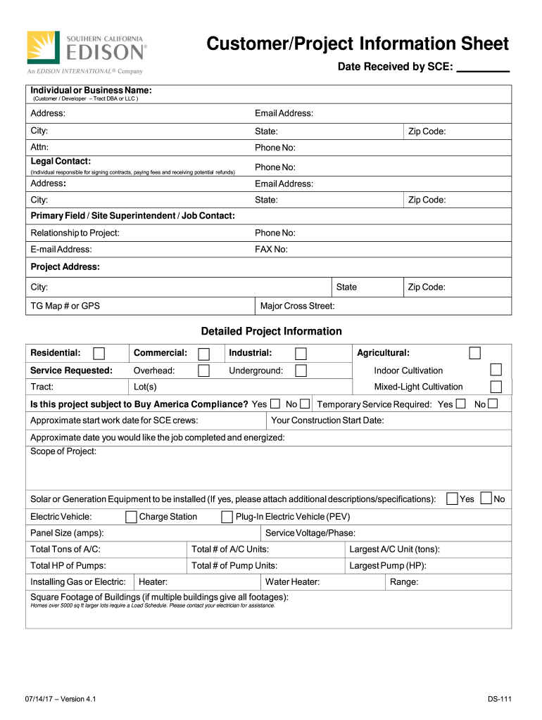 2017 2024 Form CA DS 111 Fill Online Printable Fillable Blank