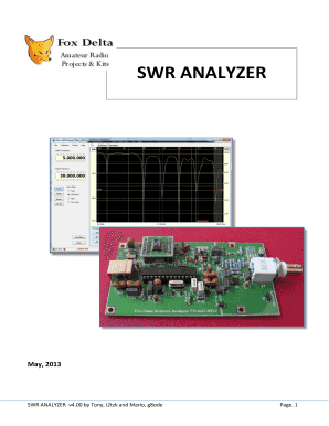 Fillable Online SWR ANALYZER Fax Email Print - pdfFiller