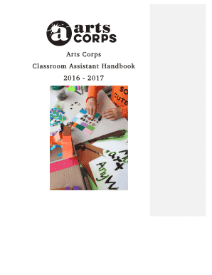 Fillable Online Classroom Assistant Handbook Fax Email Print - pdfFiller