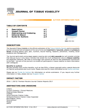 Fillable Online JOURNAL OF TISSUE VIABILITY Fax Email Print - pdfFiller