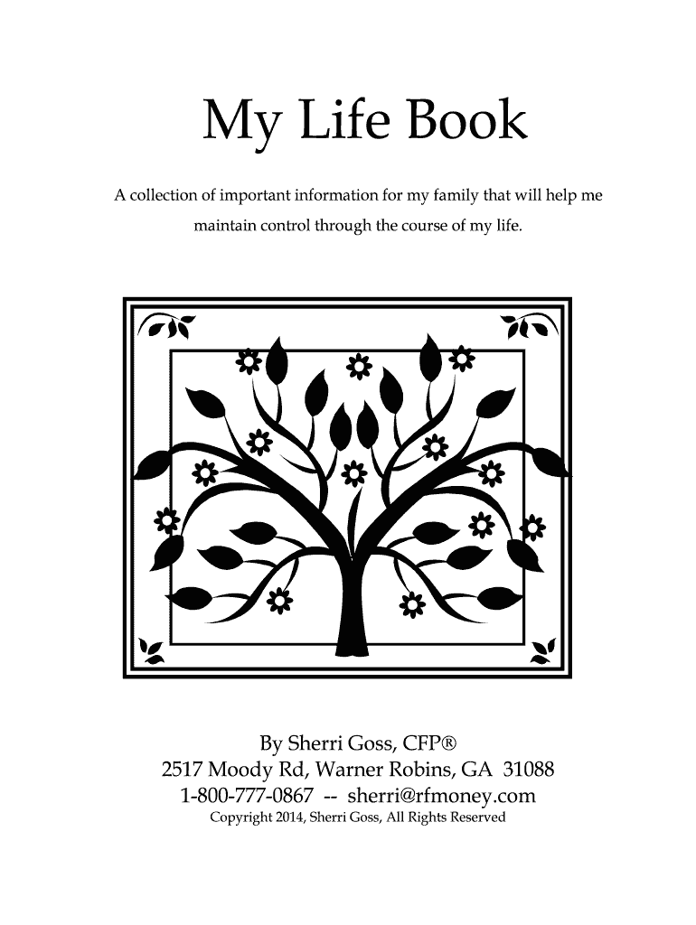 Fillable Online My Life Book Fax Email Print - pdfFiller
