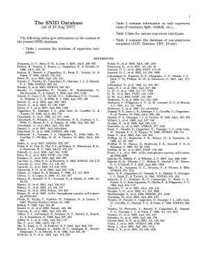 Fillable Online The SNID Database Fax Email Print - pdfFiller