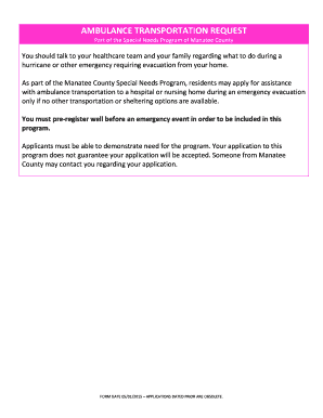 Fillable Online AMBULANCE TRANSPORTATION REQUEST Fax Email Print ...