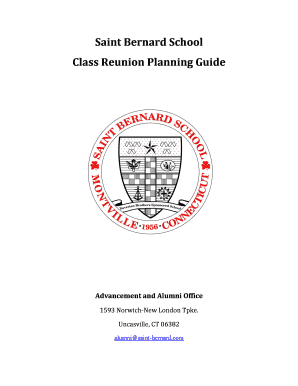 Fillable Online Class Reunion Planning Guide Fax Email Print - pdfFiller