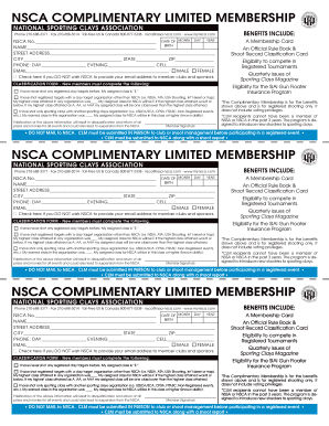Fillable Online NSCA No Fax Email Print - pdfFiller