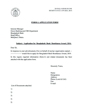 Fillable Online FORM-1: APPLICATION FORM Fax Email Print - pdfFiller