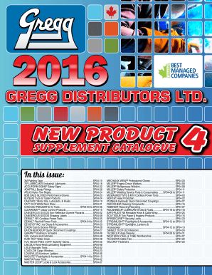 Fillable Online GREGG DISTRIBUTORS LTD Fax Email Print - pdfFiller
