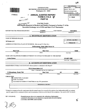 Fillable Online FORM X-17A-5 -Y Fax Email Print - pdfFiller