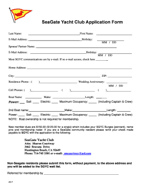 Fillable Online E-Mail Address: Birthday: Fax Email Print - pdfFiller