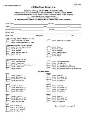 Fillable Online Entry Blanks Fax Email Print - pdfFiller