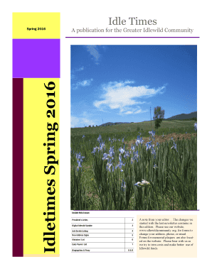 Fillable Online Presidents Letter, Fax Email Print - pdfFiller