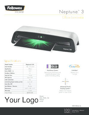 Fillable Online Neptune 3 Fax Email Print - pdfFiller