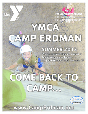 Fillable Online CAMP ERDMAN Fax Email Print - pdfFiller