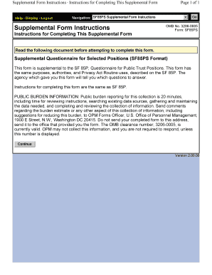 Fillable Online Supplemental Form Instructions Instructions for ...