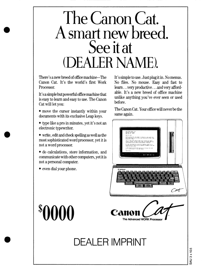 Fillable Online The Canon Cat Fax Email Print - pdfFiller