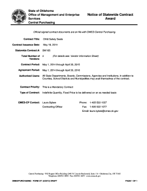 Fillable Online Contract Issuance Date: Fax Email Print - pdfFiller