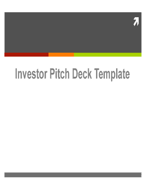 Fillable Online Investor Pitch Deck Template Fax Email Print - pdfFiller