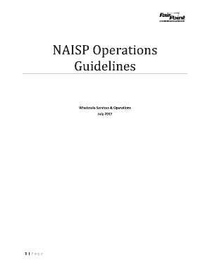 Fillable Online NAISP Operations Fax Email Print - pdfFiller